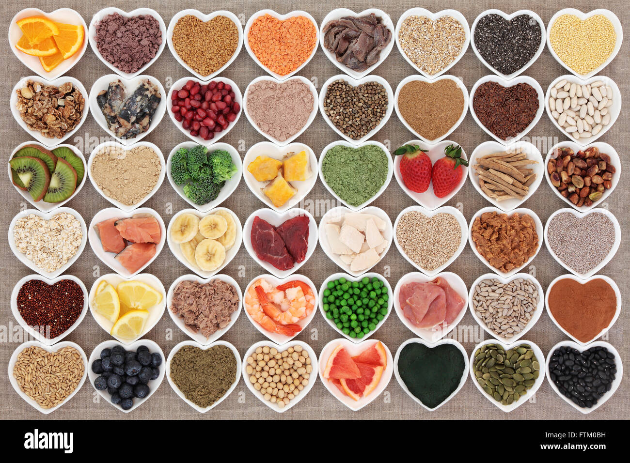 Large health and body building high protein super food Stock Photo - Alamy