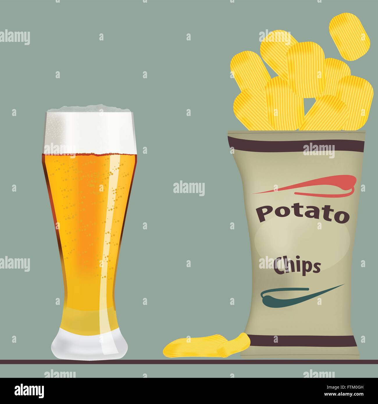 Beer time Stock Vector Images - Alamy