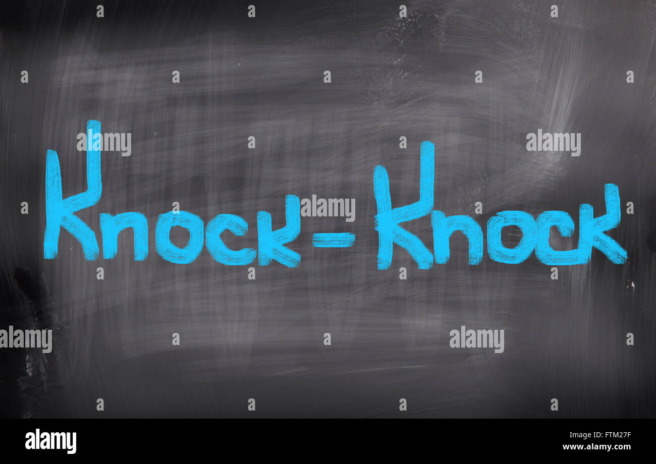 Knock Knock Concept Stock Photo - Alamy
