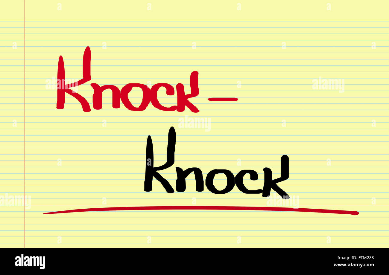 Knock Knock Concept Stock Photo - Alamy