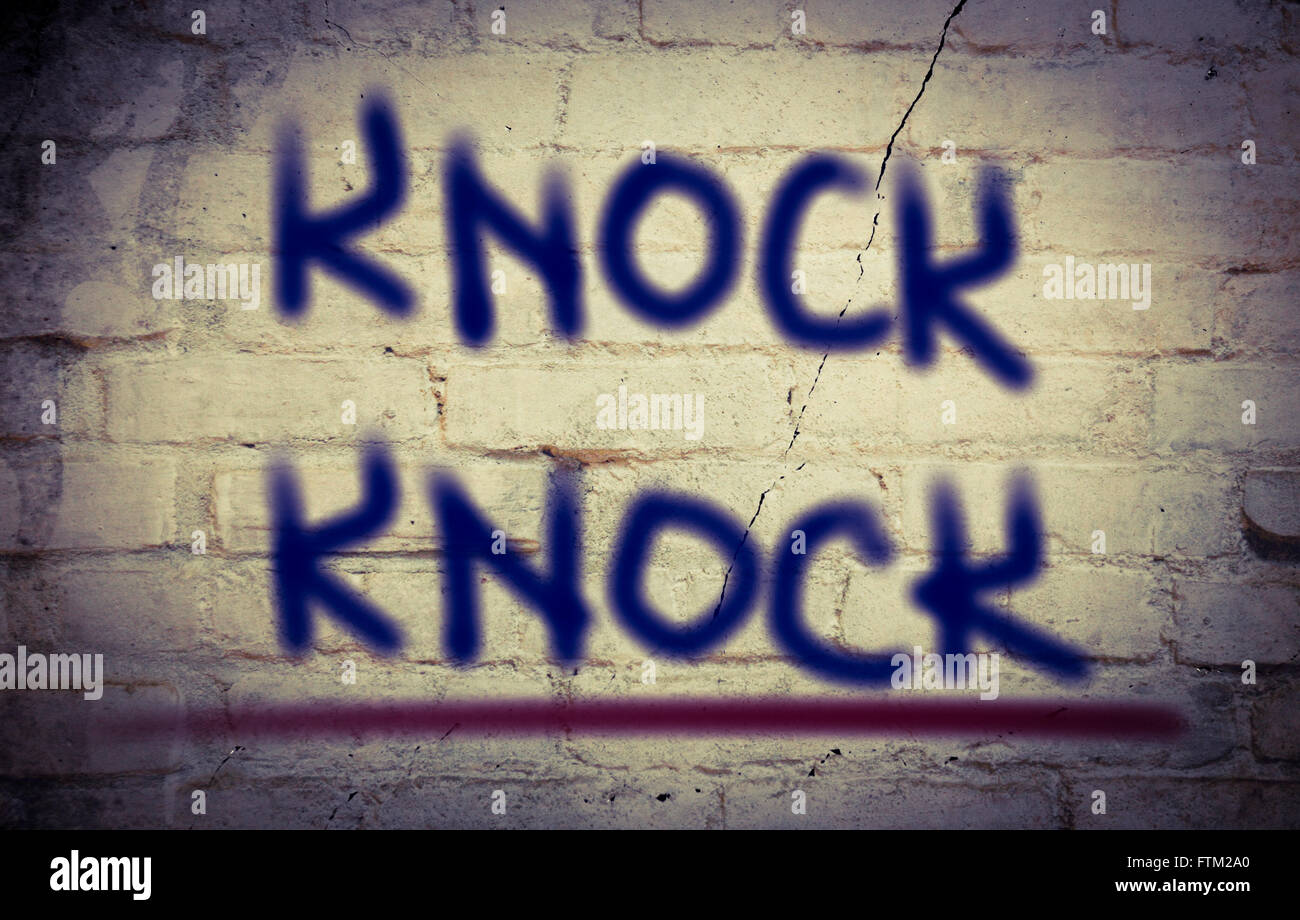 Knock Knock Concept Stock Photo - Alamy