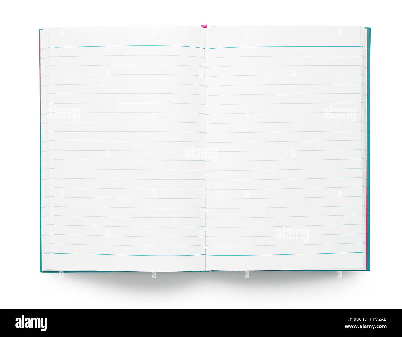 Lined notebook from above Stock Photo - Alamy