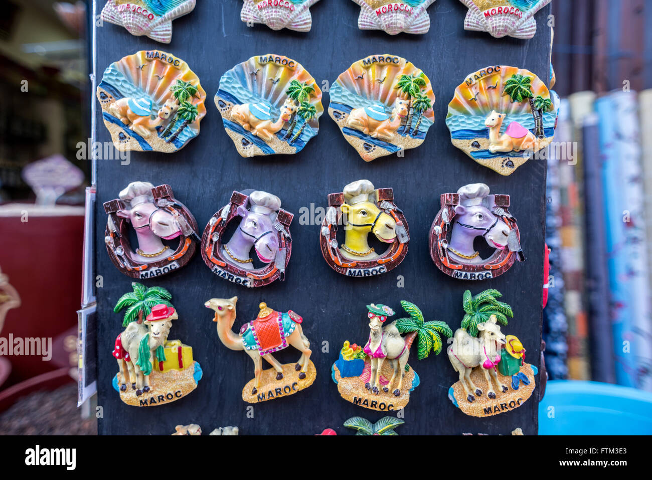 Tourist souvenirs sold in the souk of Marrakech Stock Photo - Alamy