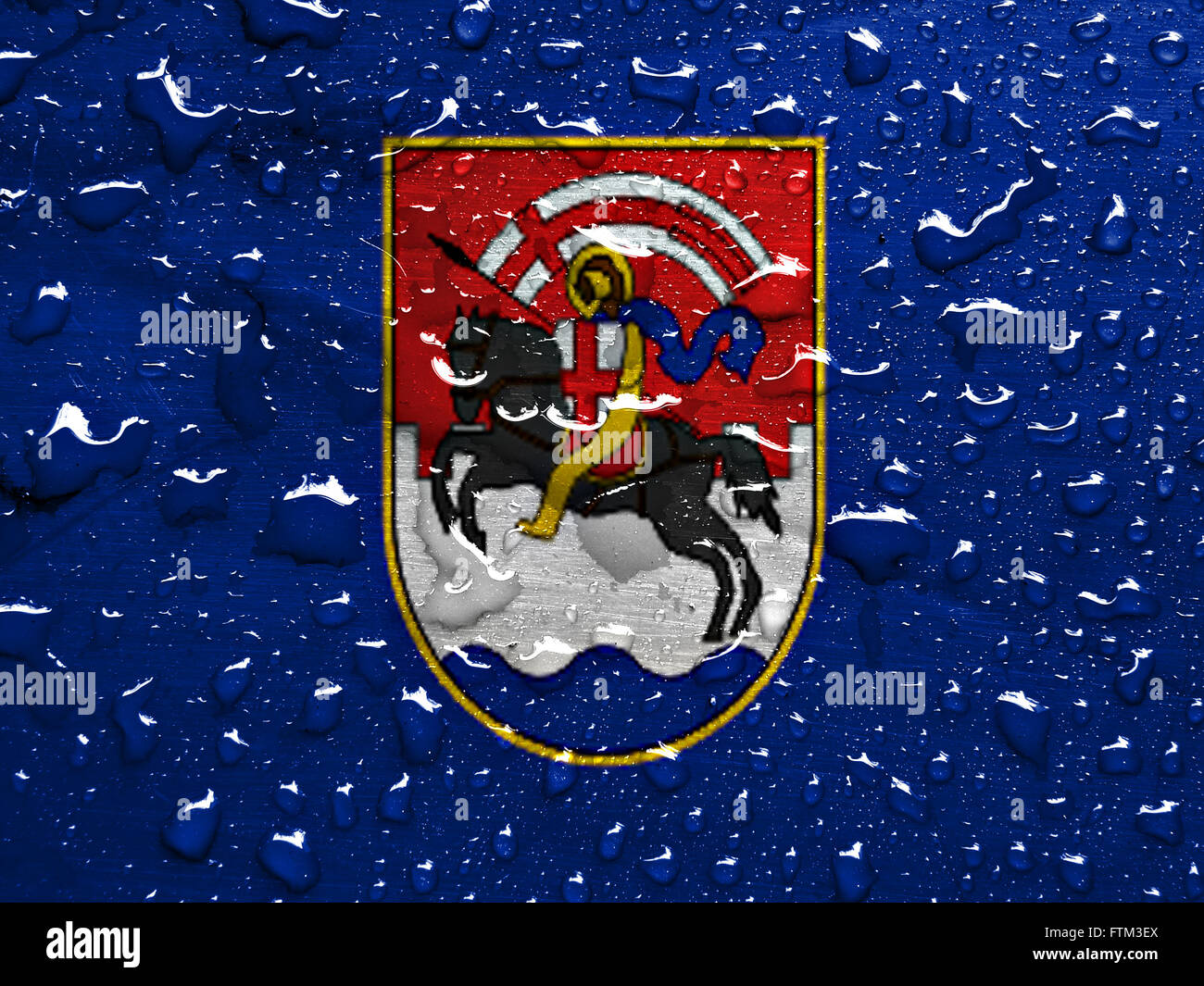 flag of Zadar with rain drops Stock Photo - Alamy