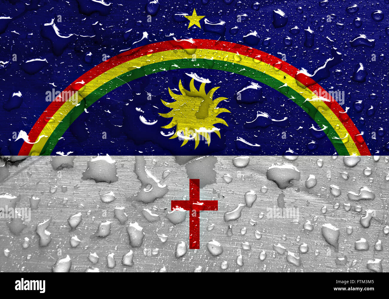 State of Pernambuco flag with rain drops Stock Photo - Alamy