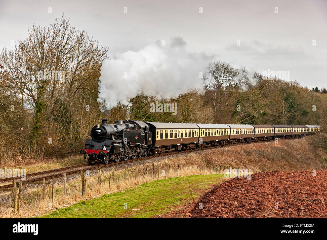 West Somerset Railway, Steaming over Nornvis Bridge Stock Photo - Alamy