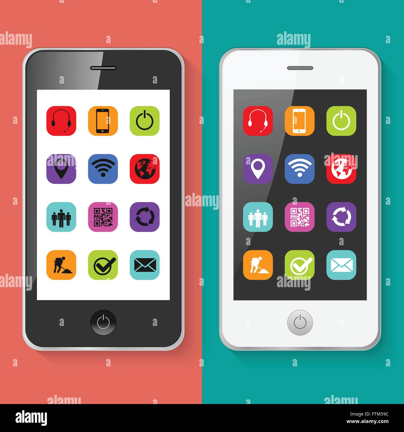 Smartphone Vector Illustration Stock Vector Image & Art - Alamy