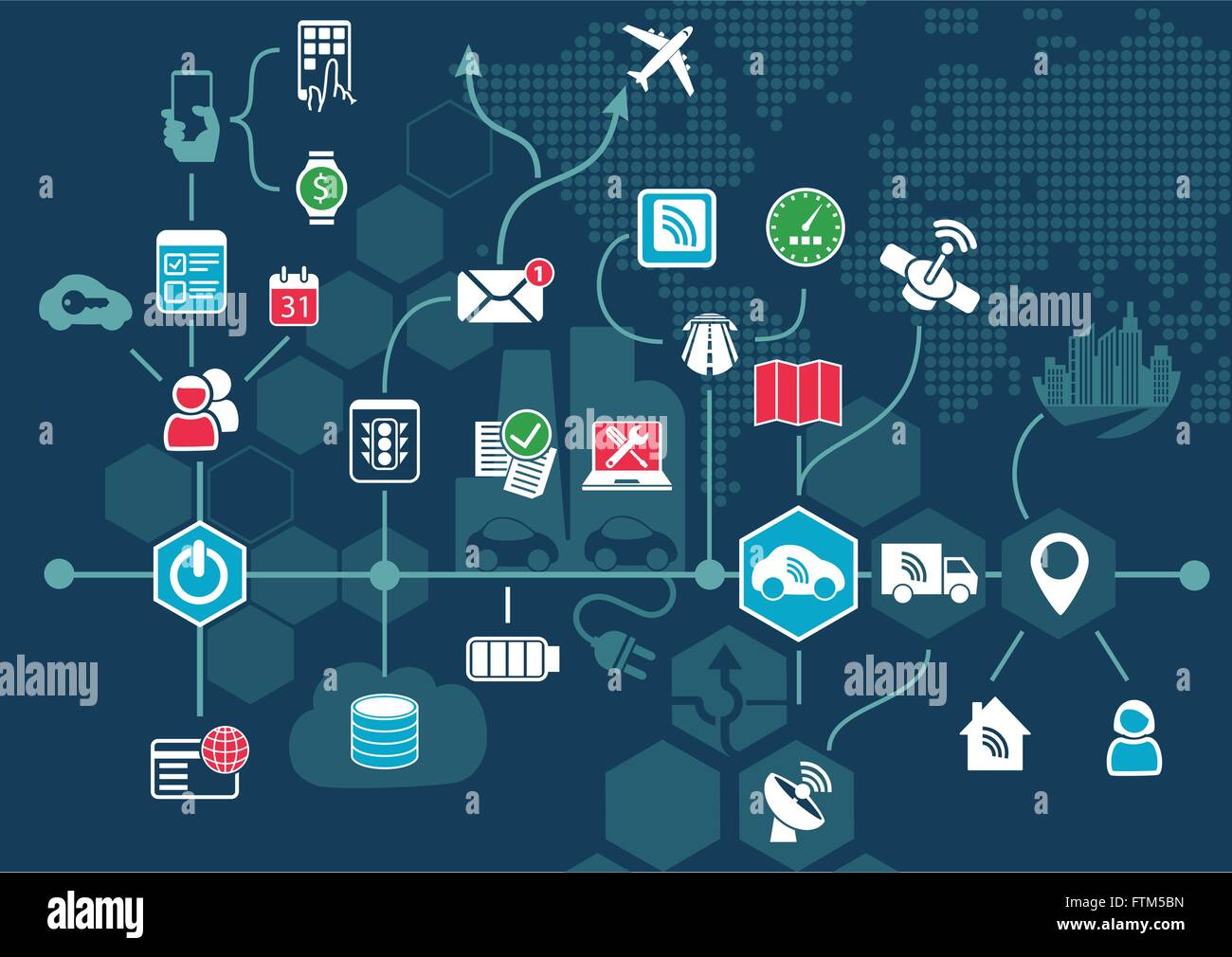 Autonomous driving concept background hi-res stock photography and ...