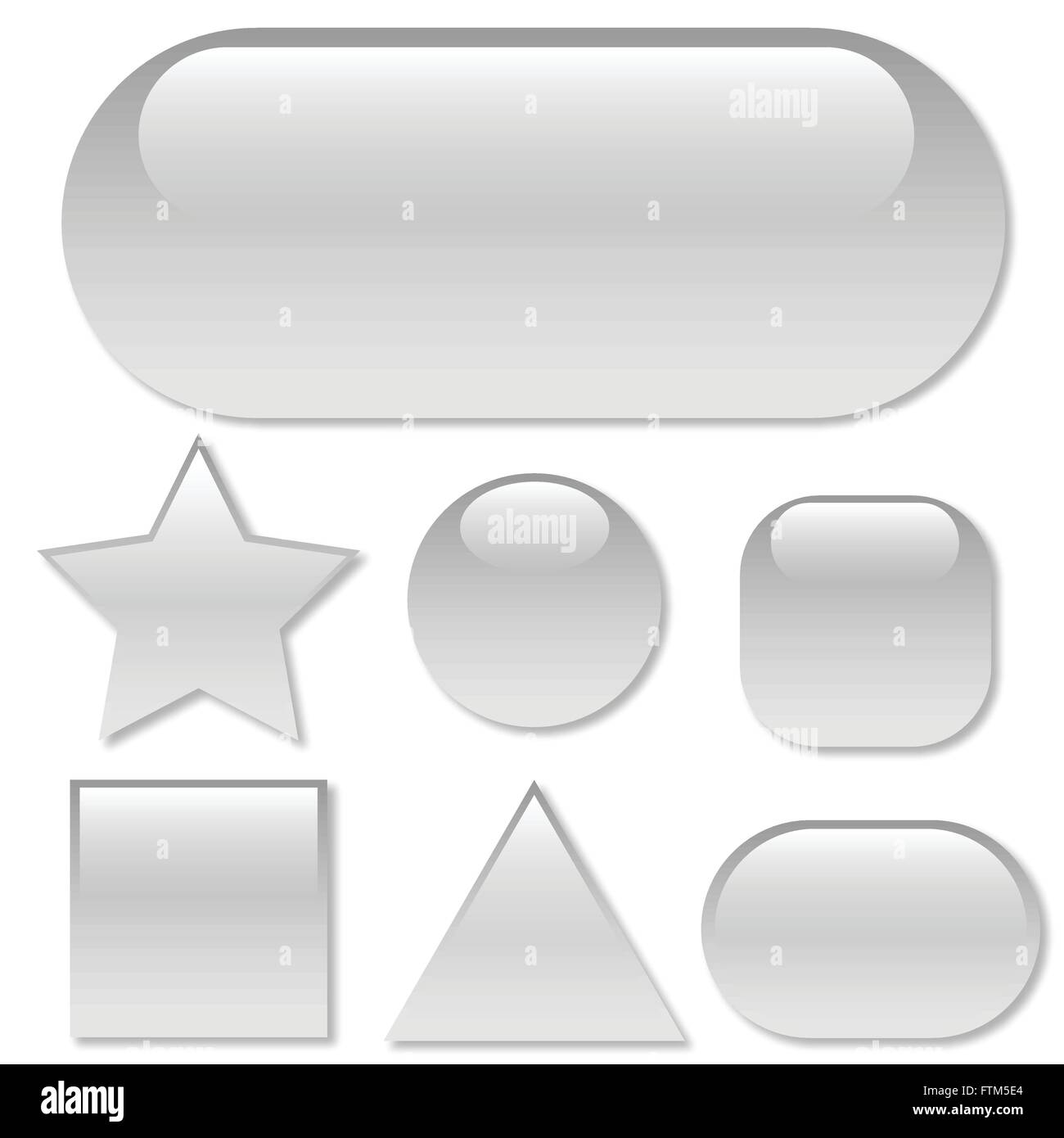 Various white buttons Stock Vector Image & Art - Alamy