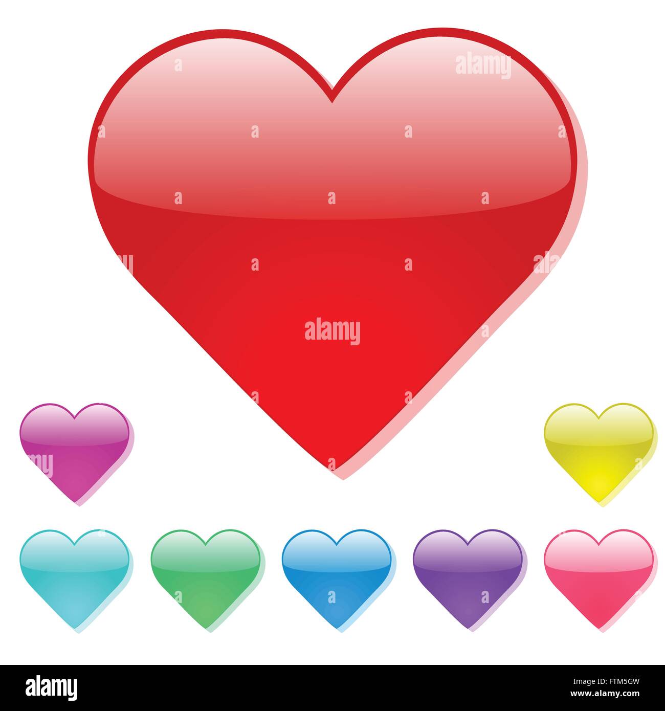 Romantic purple vector art vector vectors Cut Out Stock Images & Pictures - Alamy