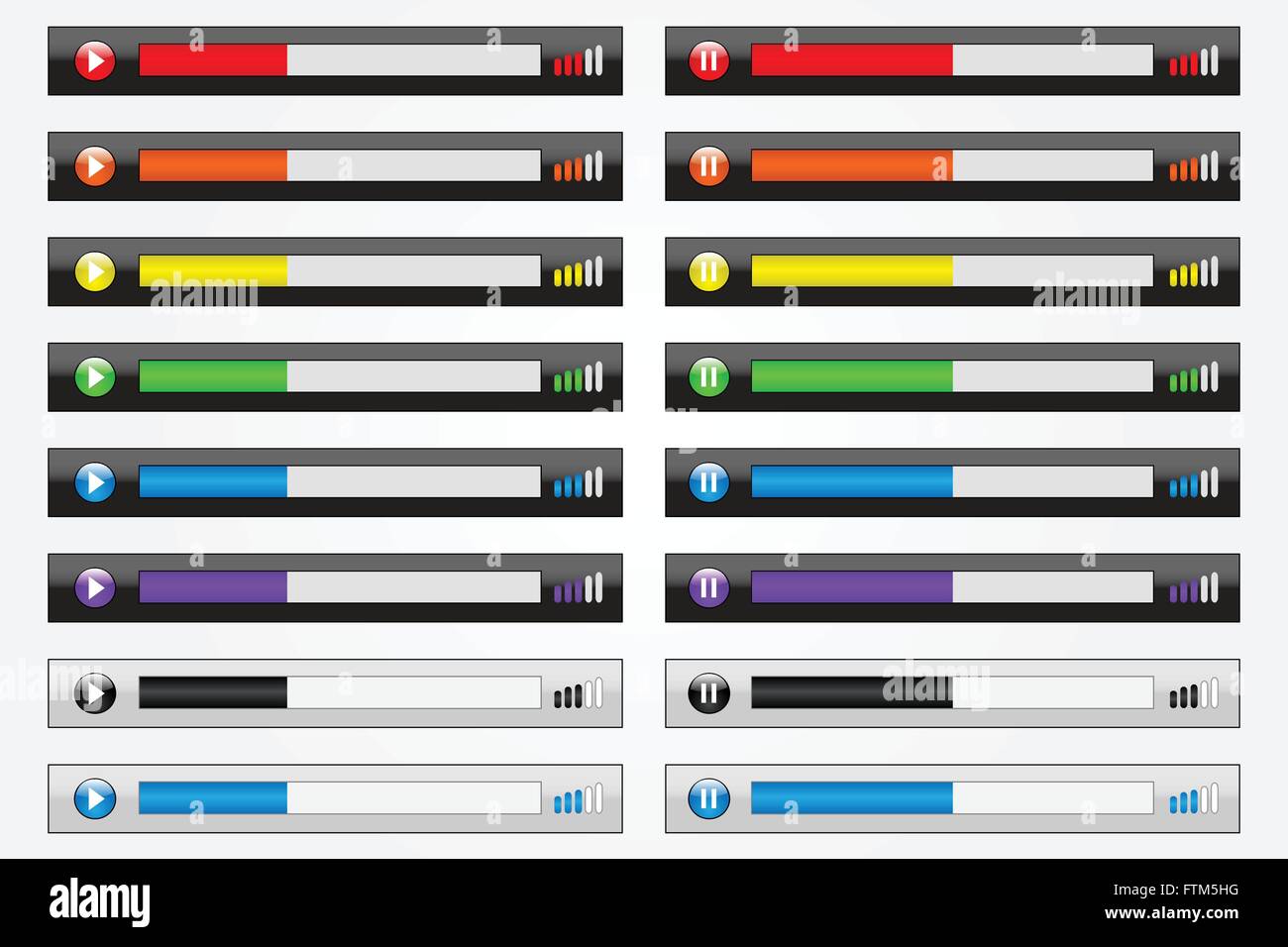 Media Player Template Stock Vector Image & Art - Alamy