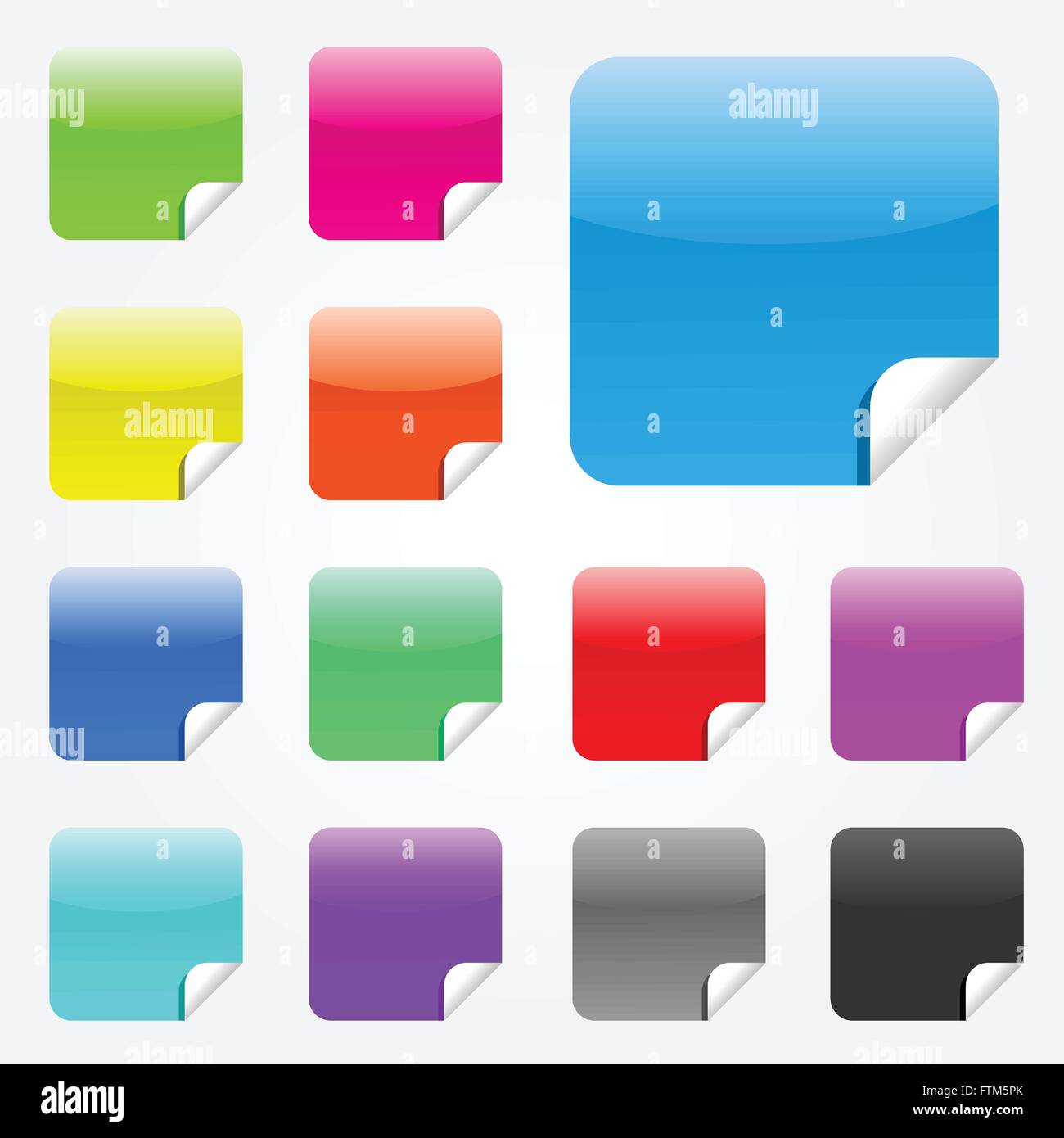 Colorful Web Stickers Stock Vector Image & Art - Alamy