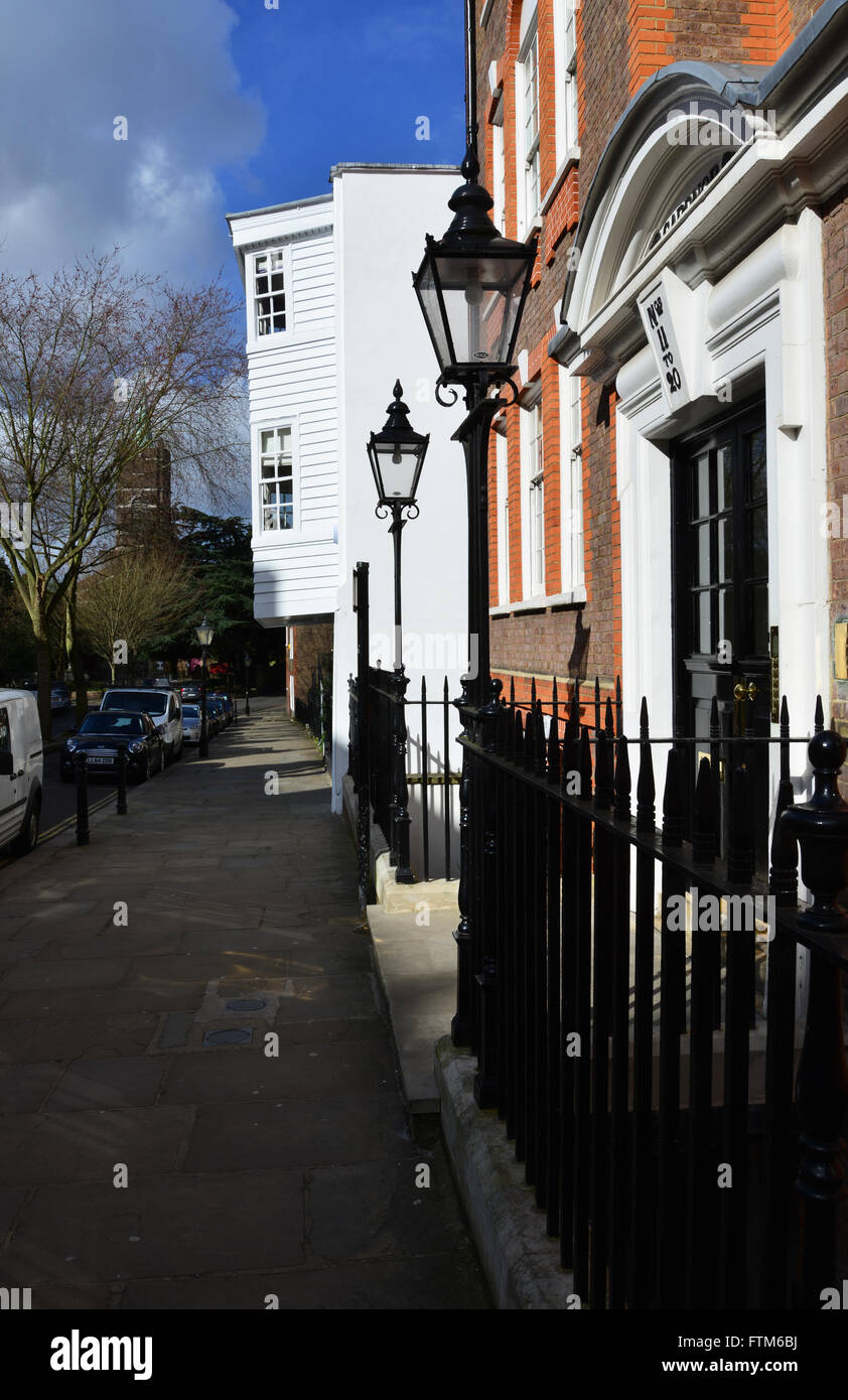 Hampstead church row hi-res stock photography and images - Alamy