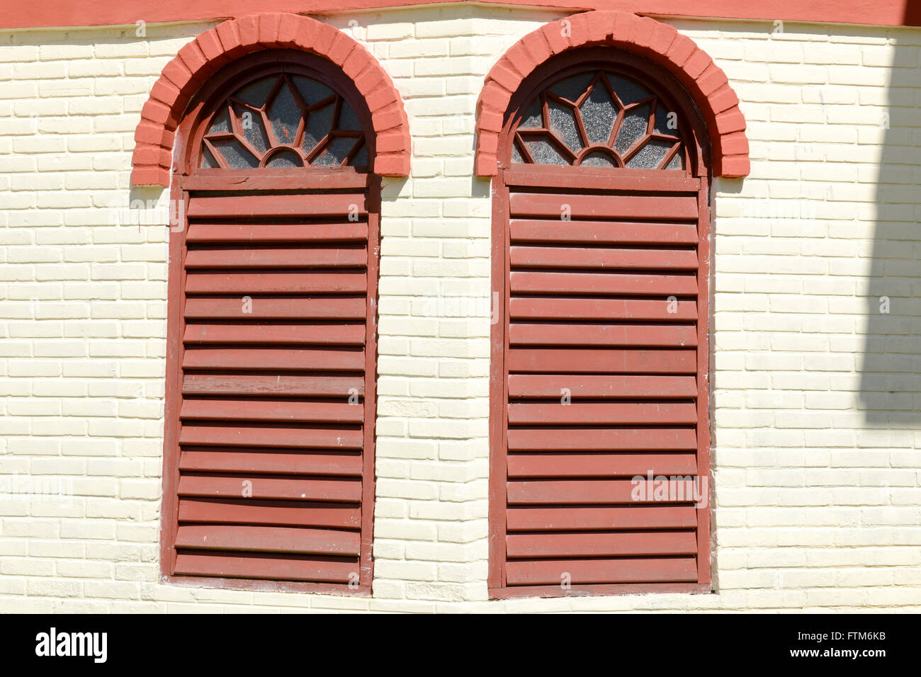 Colonial windows at Vinales on Cuba Stock Photo - Alamy