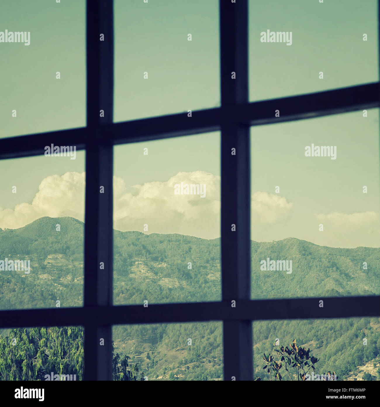 From window blue hill hi-res stock photography and images - Alamy