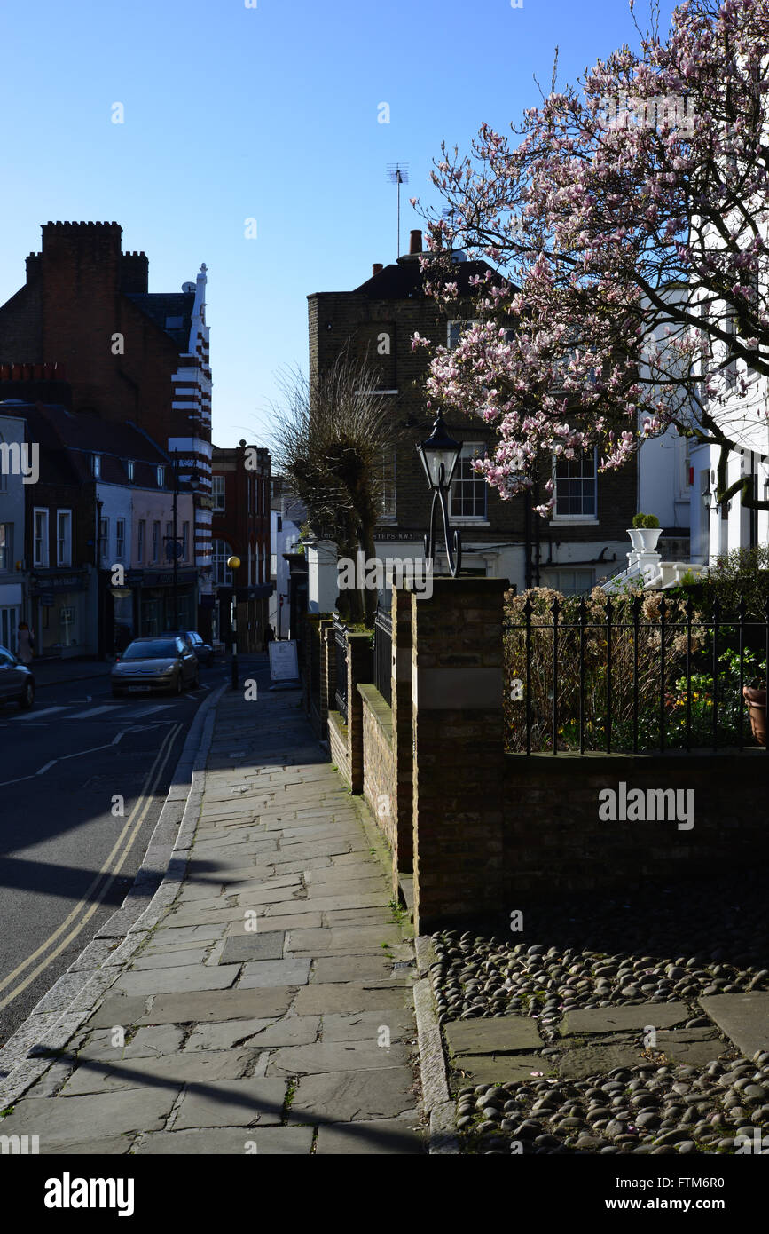 London NW3, Hampstead, Heath Street from The Mount Stock Photo - Alamy