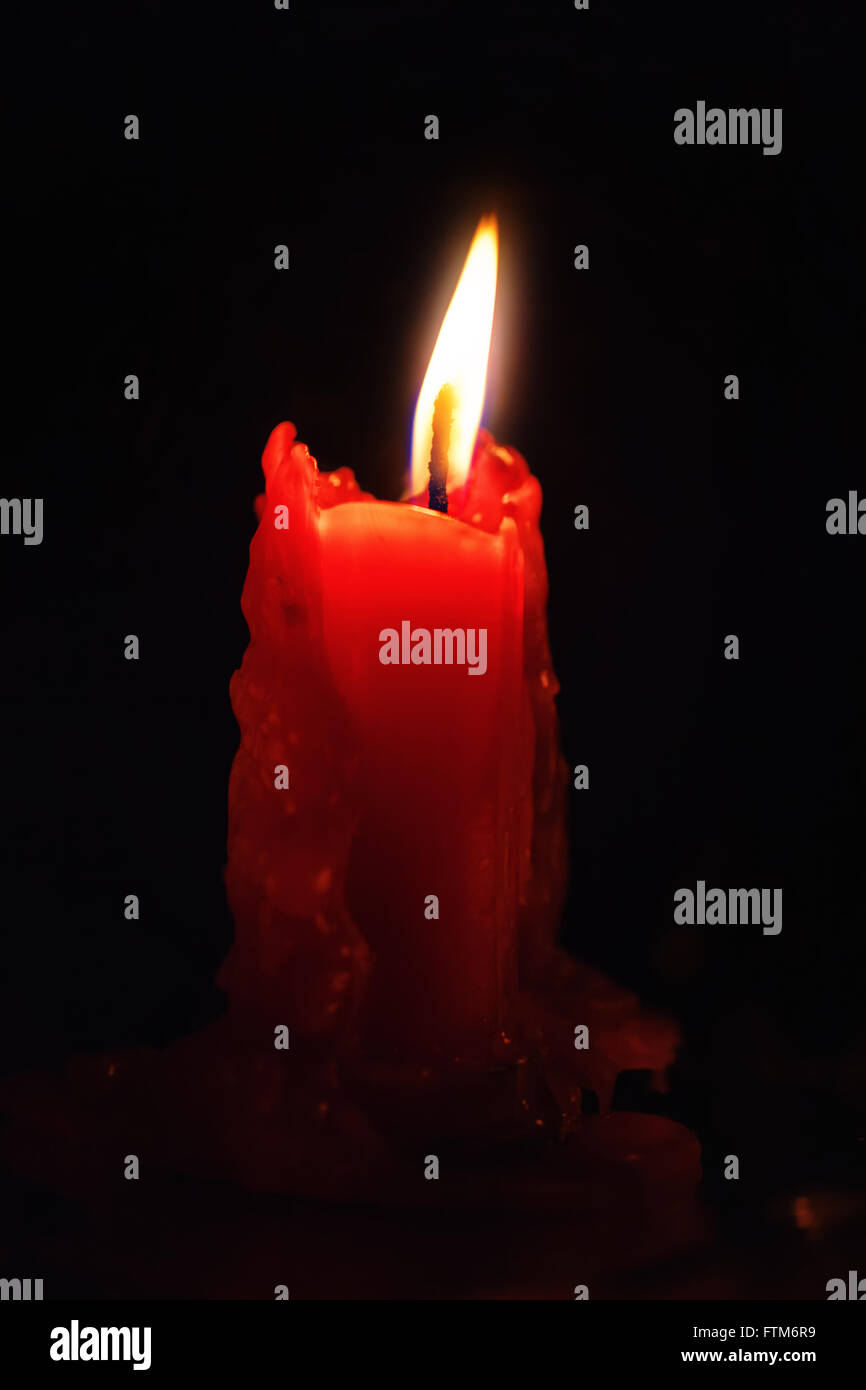 One candle flame night close hi-res stock photography and images - Alamy