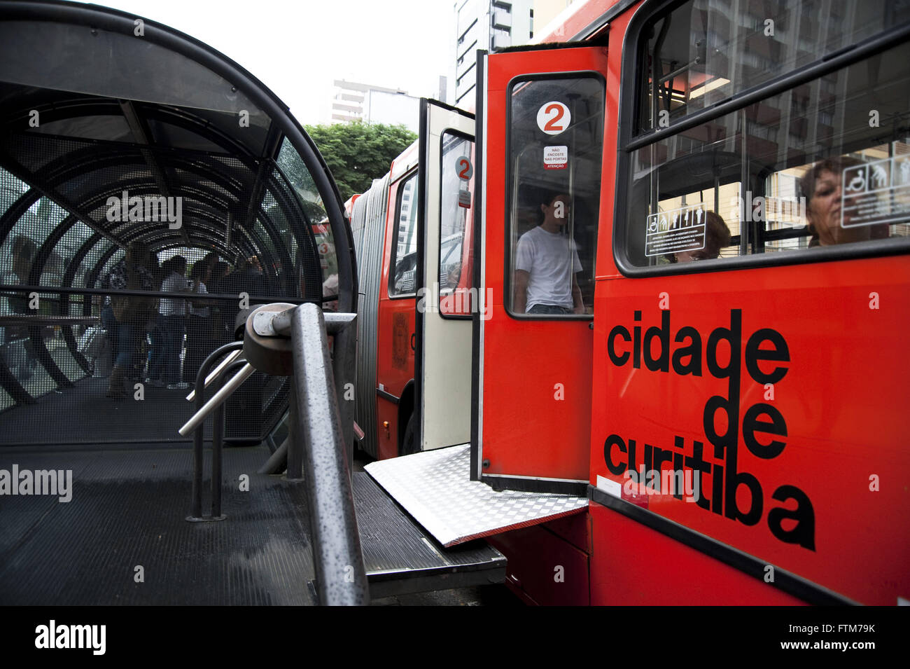 Public transport in Curitiba Stock Photo - Alamy