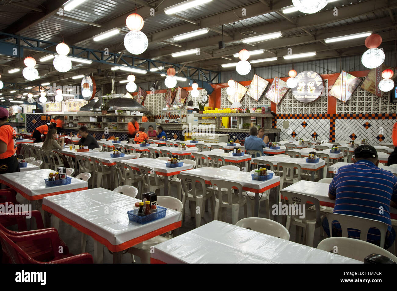 Food court at county fair in the city of Campo Grande Stock Photo - Alamy
