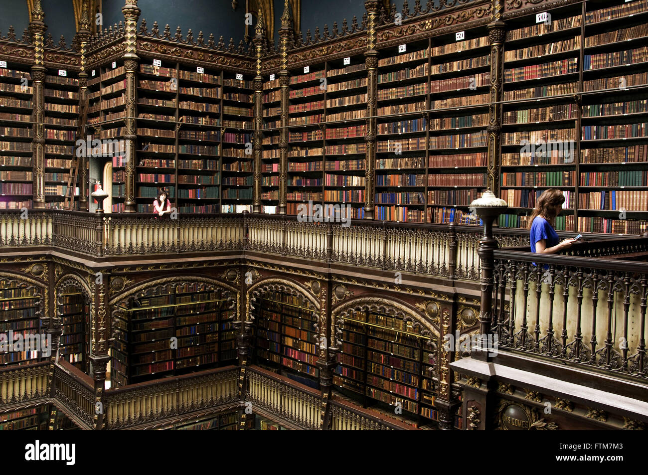 Royal Portuguese Reading Cabinet city of Rio de Janeiro Stock Photo - Alamy