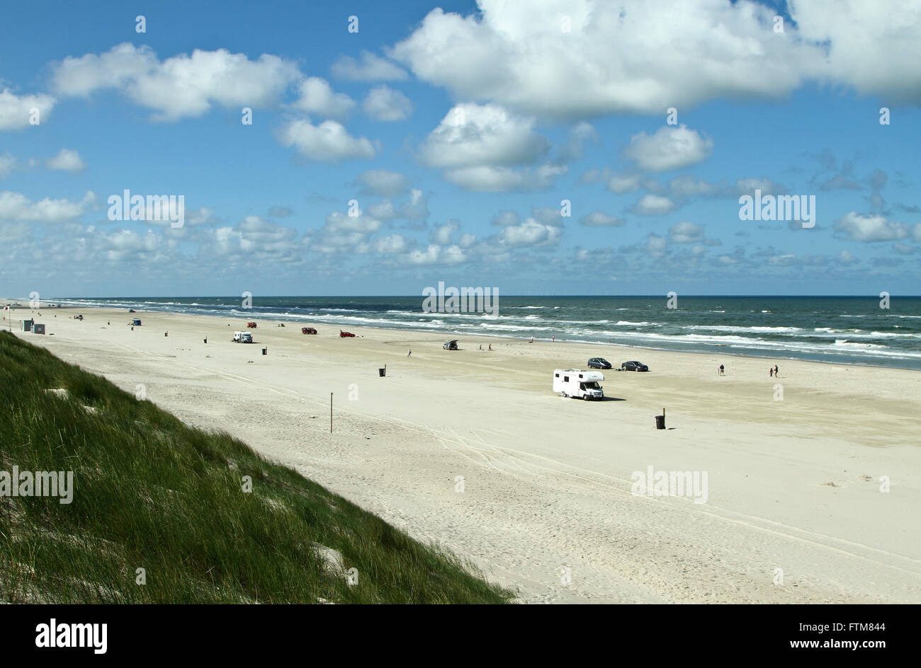 At the beach in the summer in Denmark Stock Photo - Alamy