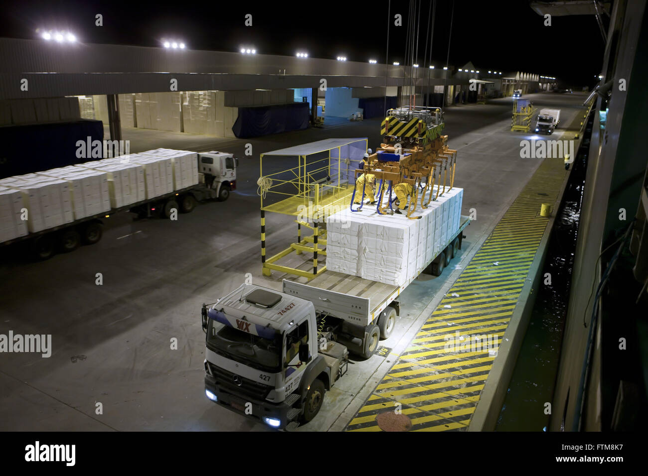 Export of pulp in Portocel port expecializado in export of pulp Stock ...