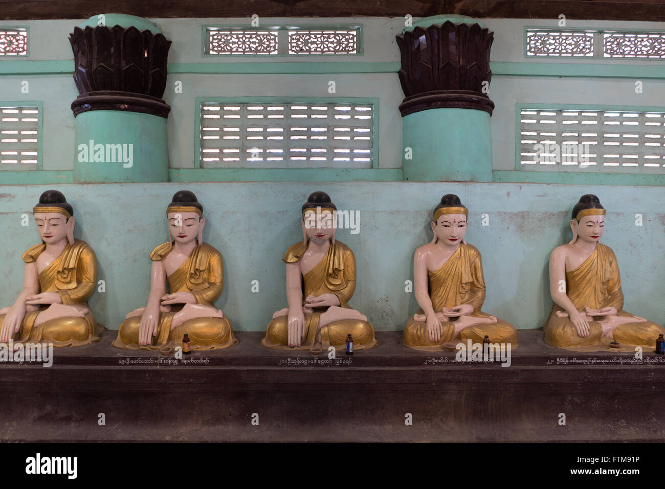 Buddha statue at a temple in Myeik, Myanmar Stock Photo - Alamy