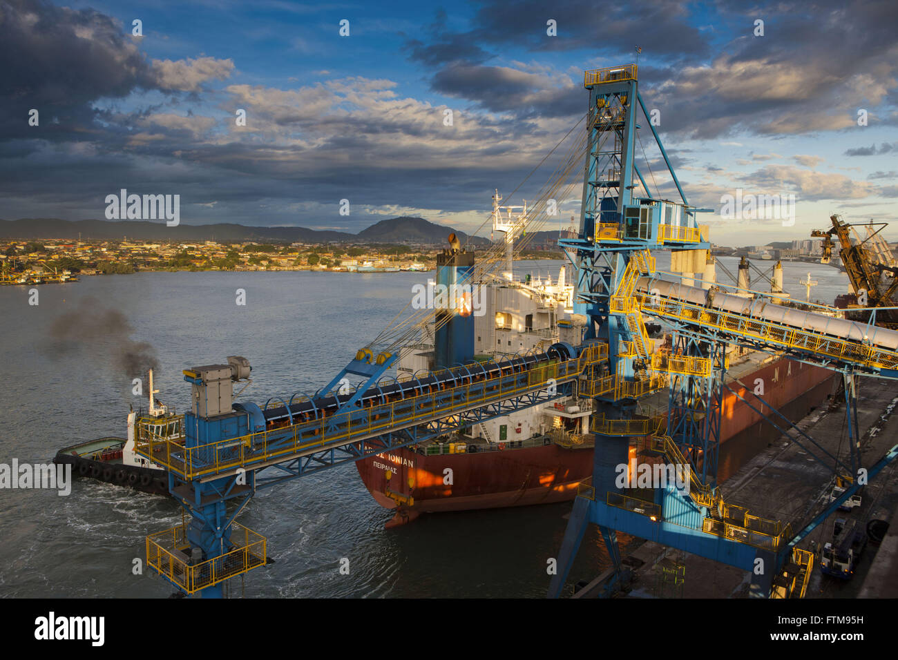 Port of Santos - shipment of sugar for export Stock Photo - Alamy