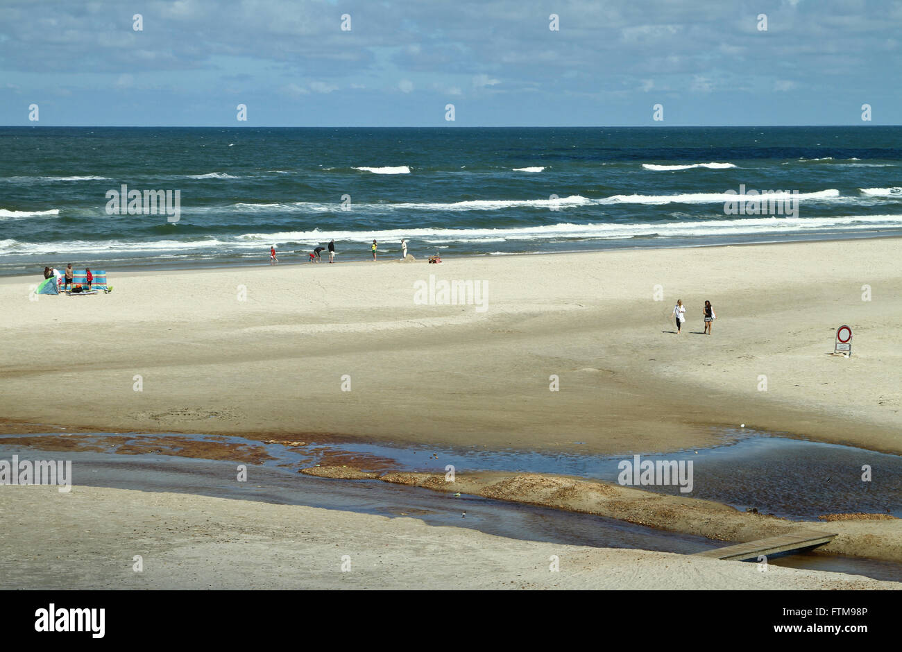 At the beach in the summer in Denmark Stock Photo - Alamy