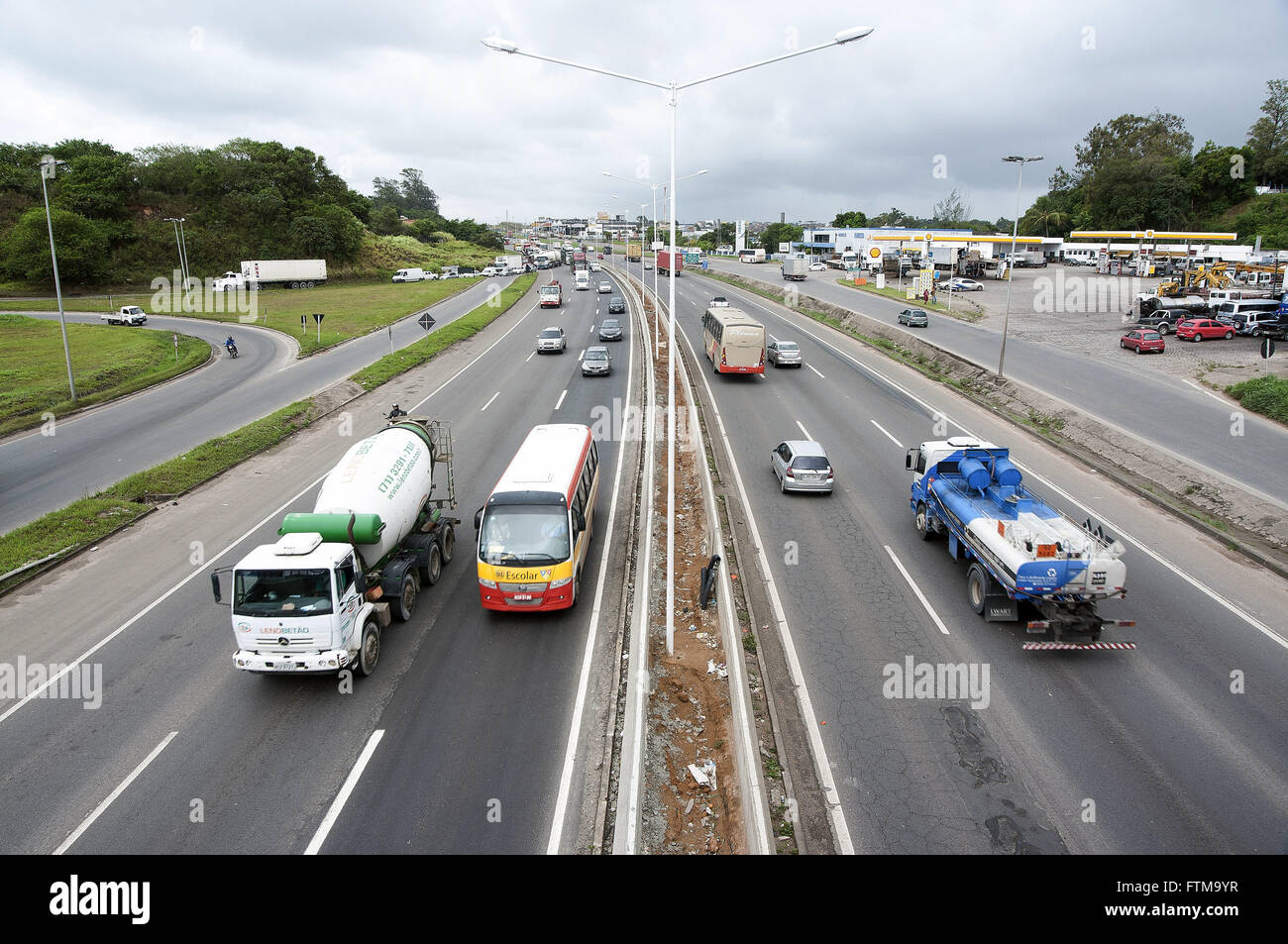 Top view of the BR-324 Stock Photo - Alamy
