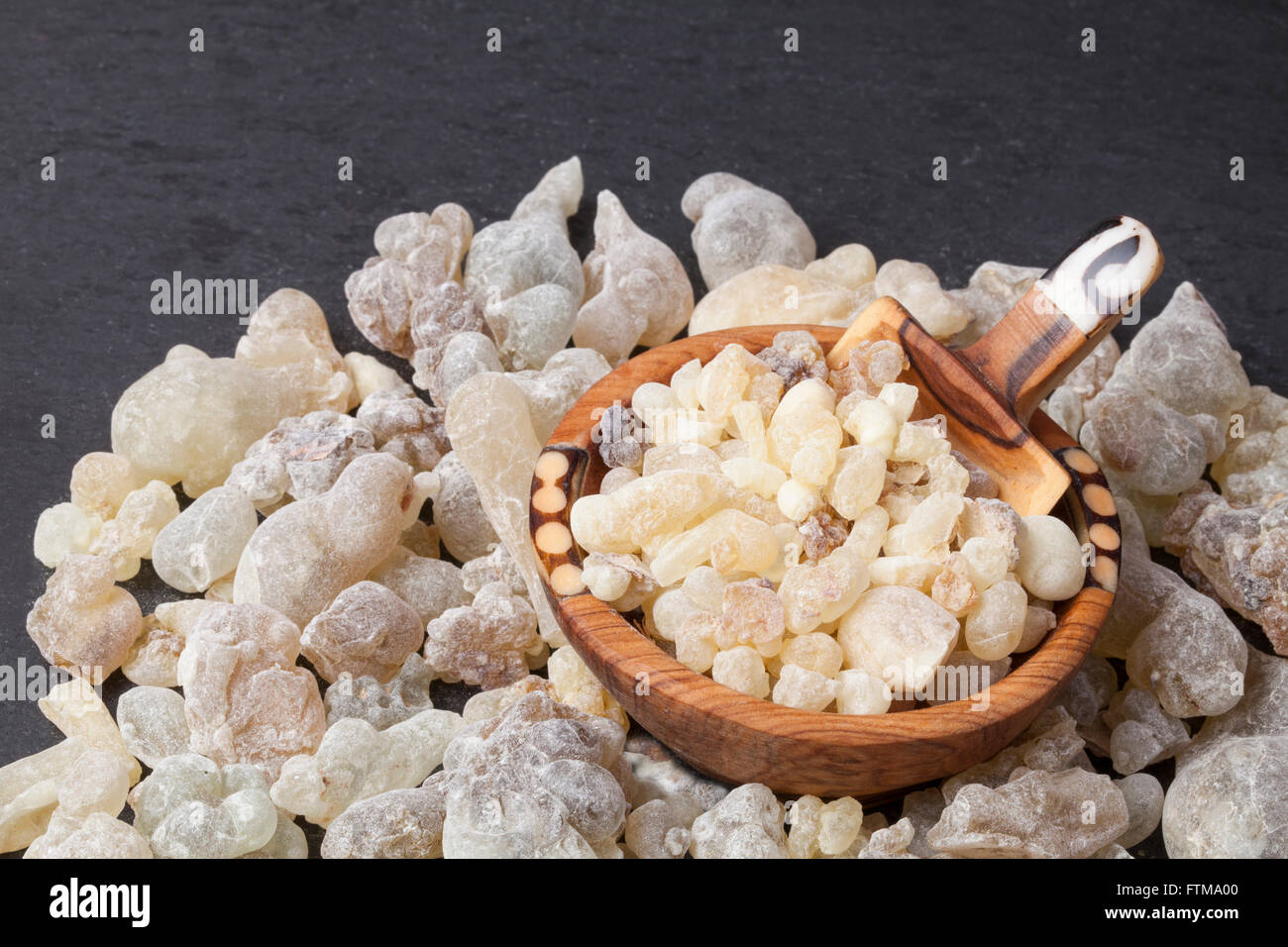 Frankincense is an aromatic resin, used for religious rites, incense ...