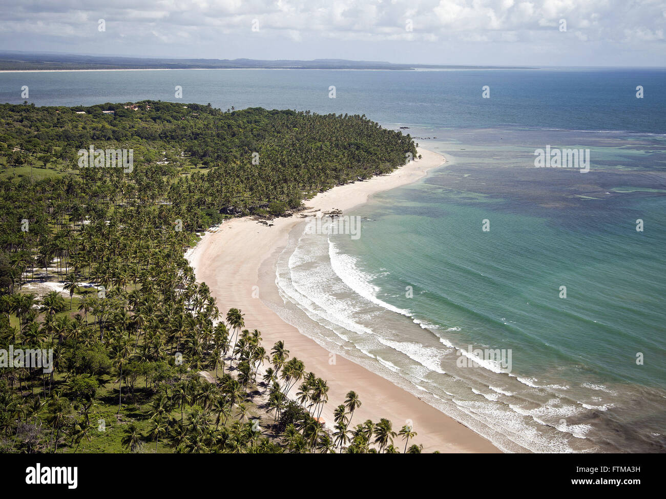 Aerial view of the Cueira beach - Boipeba - Archipelago Tinhare Stock ...