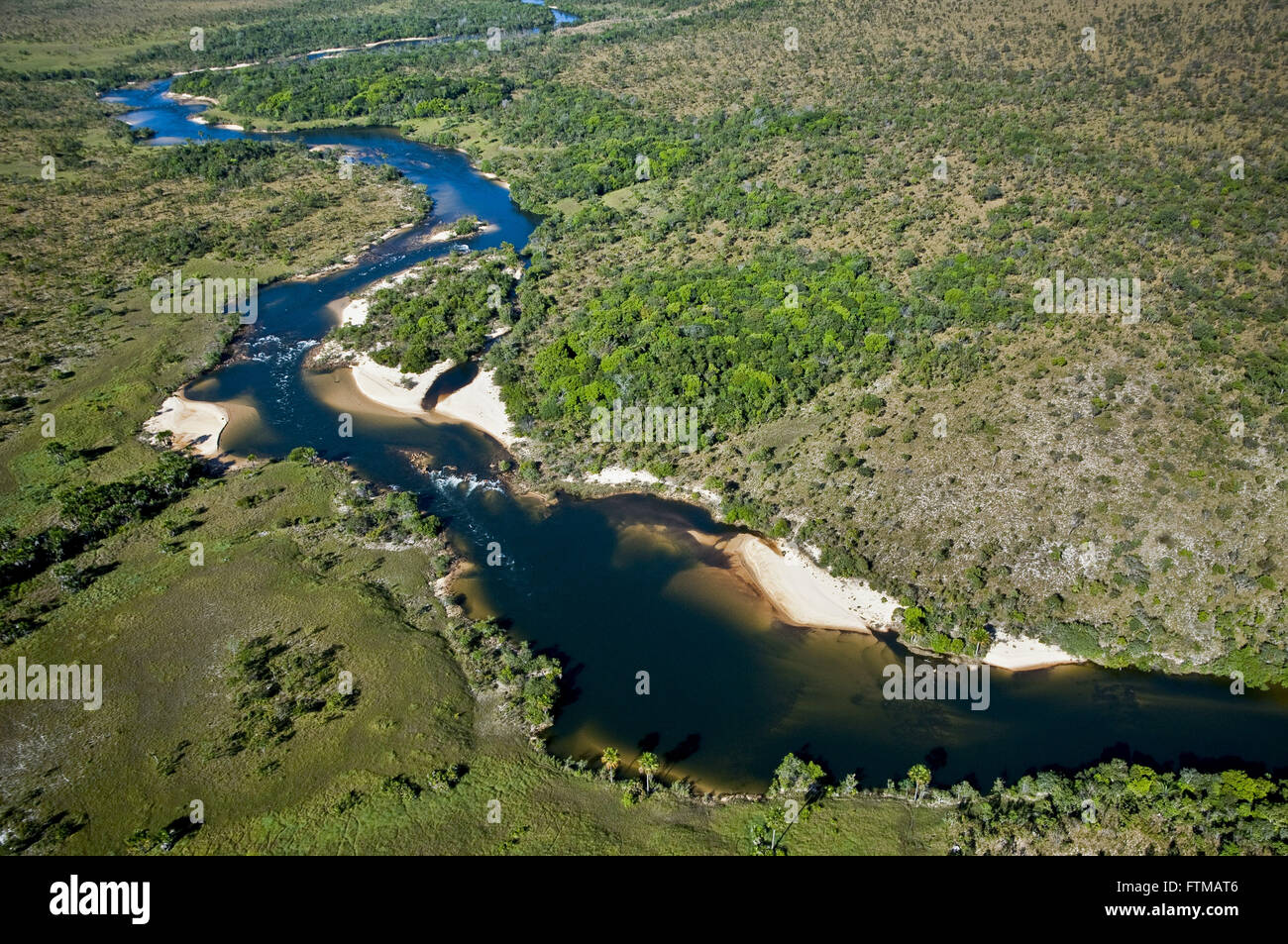 Aerial view of the New River Stock Photo - Alamy