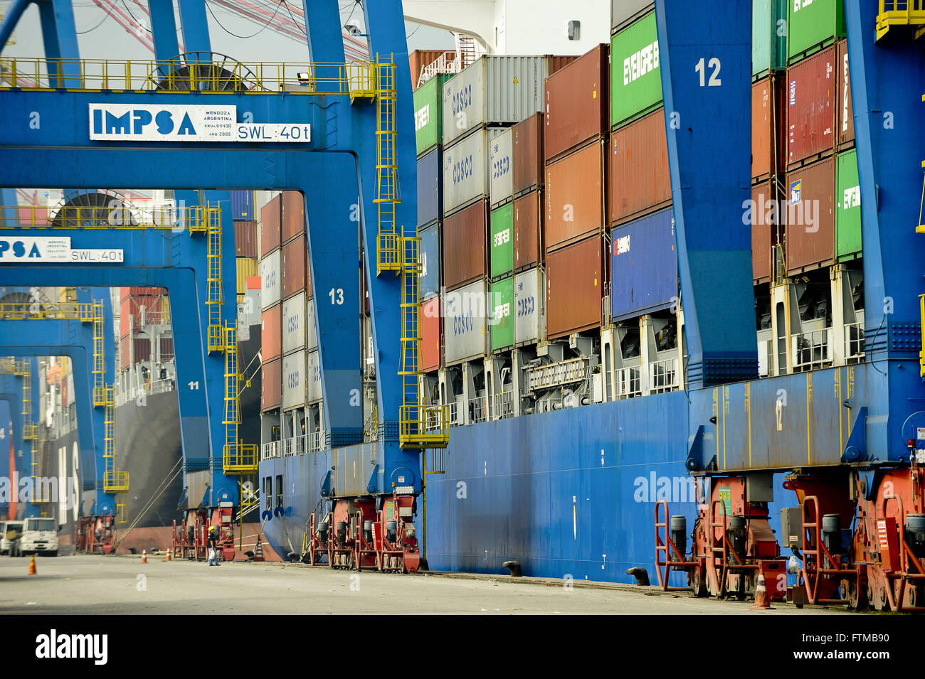 Containers Port Stacked High Resolution Stock Photography and Images ...