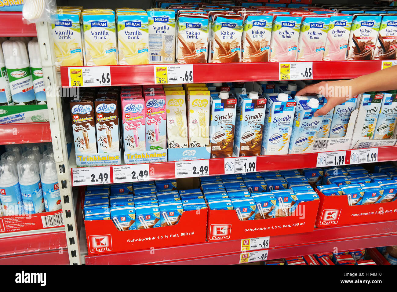 Ultra-high temperature processed (UHT) dairy products Stock Photo - Alamy