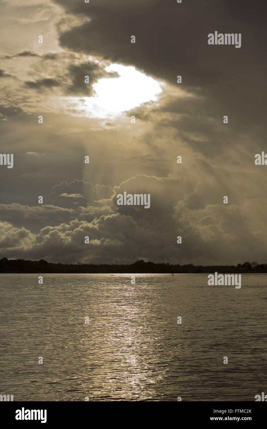 Sunsets in Rio Solimoes Stock Photo - Alamy