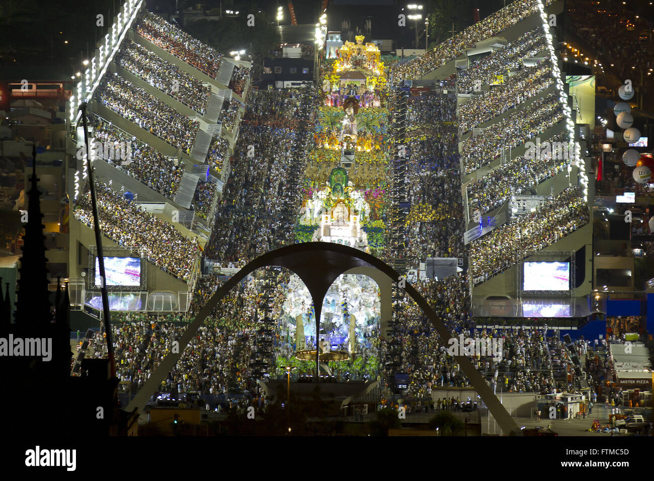 Night view of the city`s Sambadrome in Rio de Janeiro Stock Photo - Alamy
