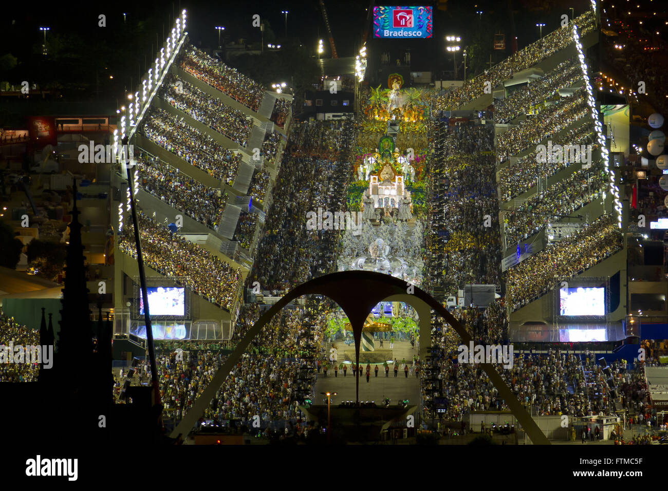 Night view of the city`s Sambadrome in Rio de Janeiro Stock Photo - Alamy