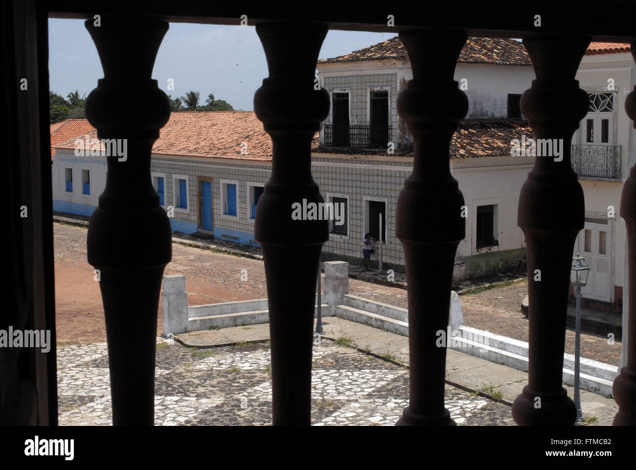 Colonial houses of the historic town of Alcantara Stock Photo - Alamy