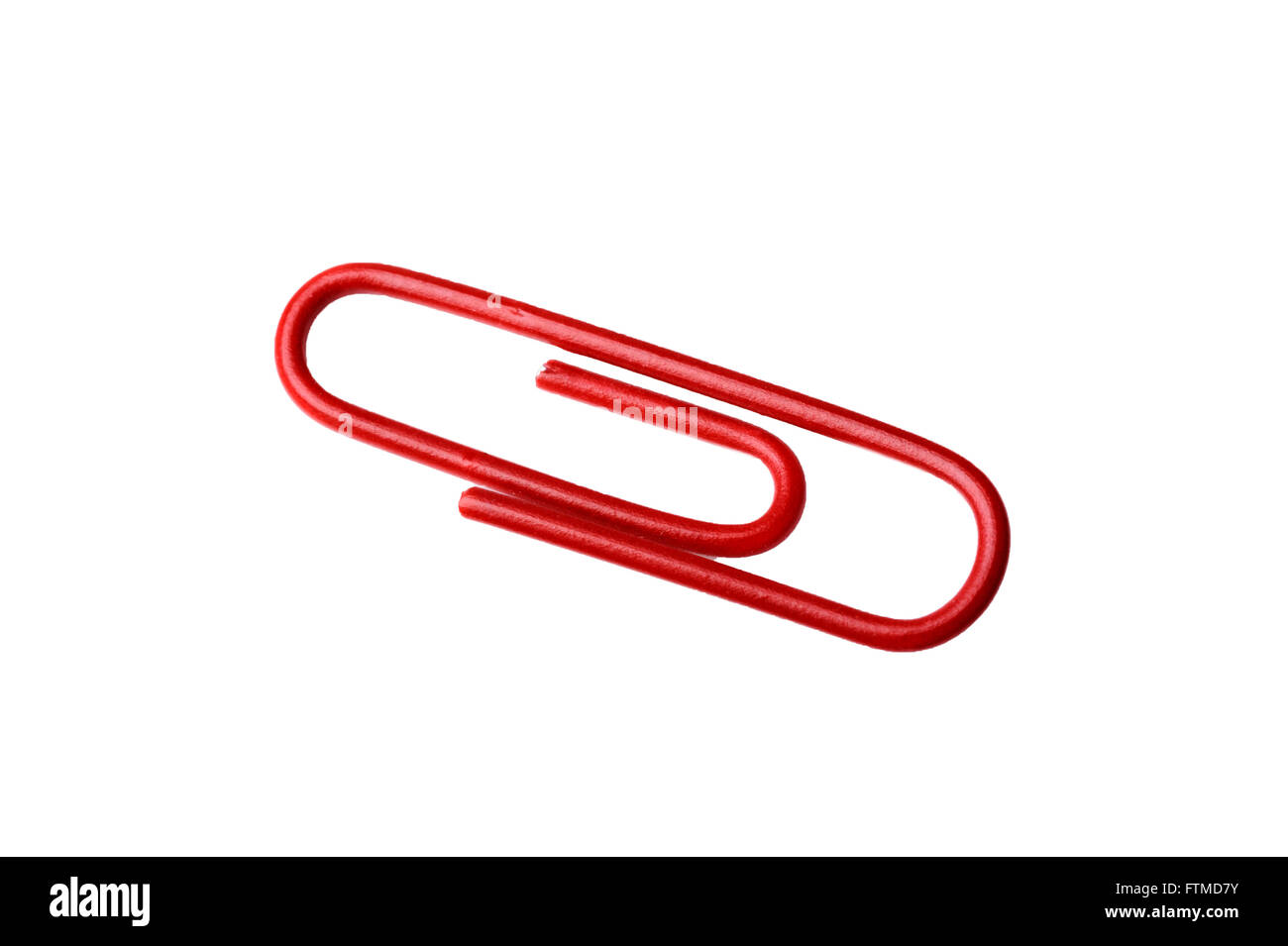 Single colour coated paper clip Stock Photo - Alamy