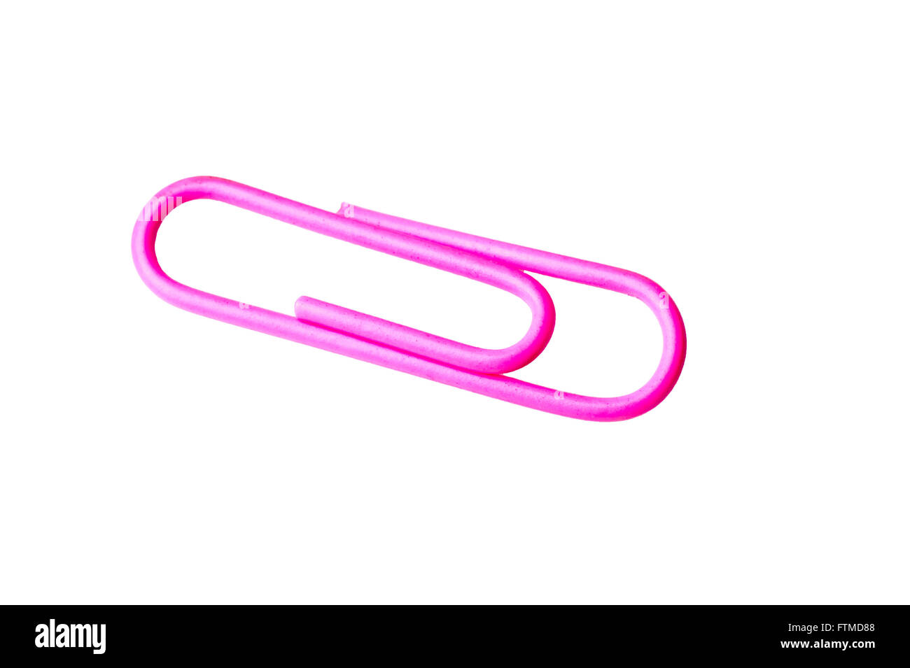 Single colour coated paper clip Stock Photo - Alamy