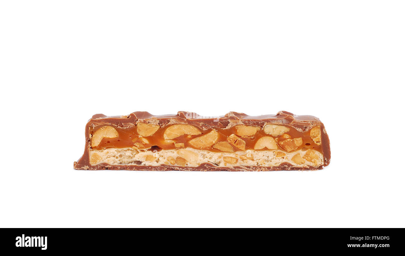 caramel nut chocolate section Stock Photo - Alamy