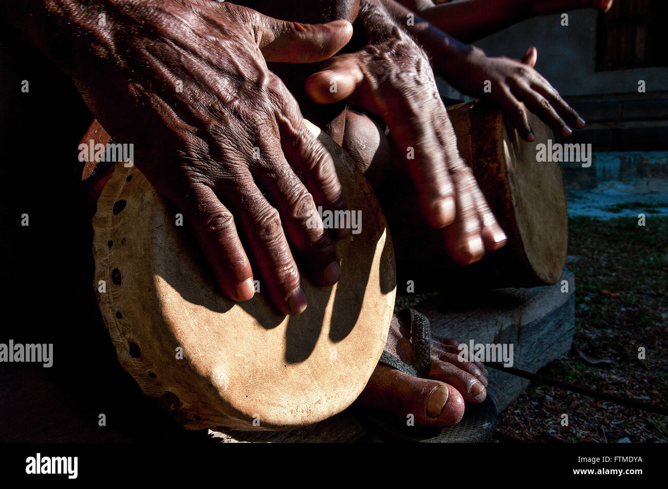 Musical instruments used in traditional Marabaixo Stock Photo - Alamy