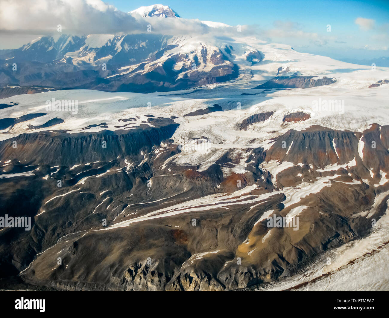 Alaska mountain glacier Stock Photo - Alamy