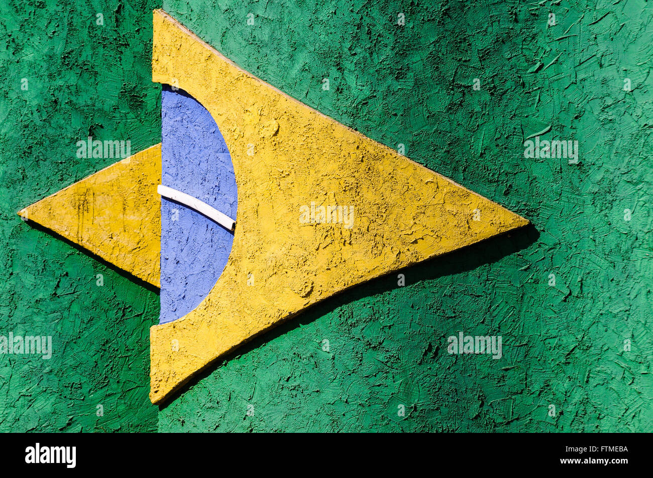 Flag of Brazil stylized Stock Photo - Alamy
