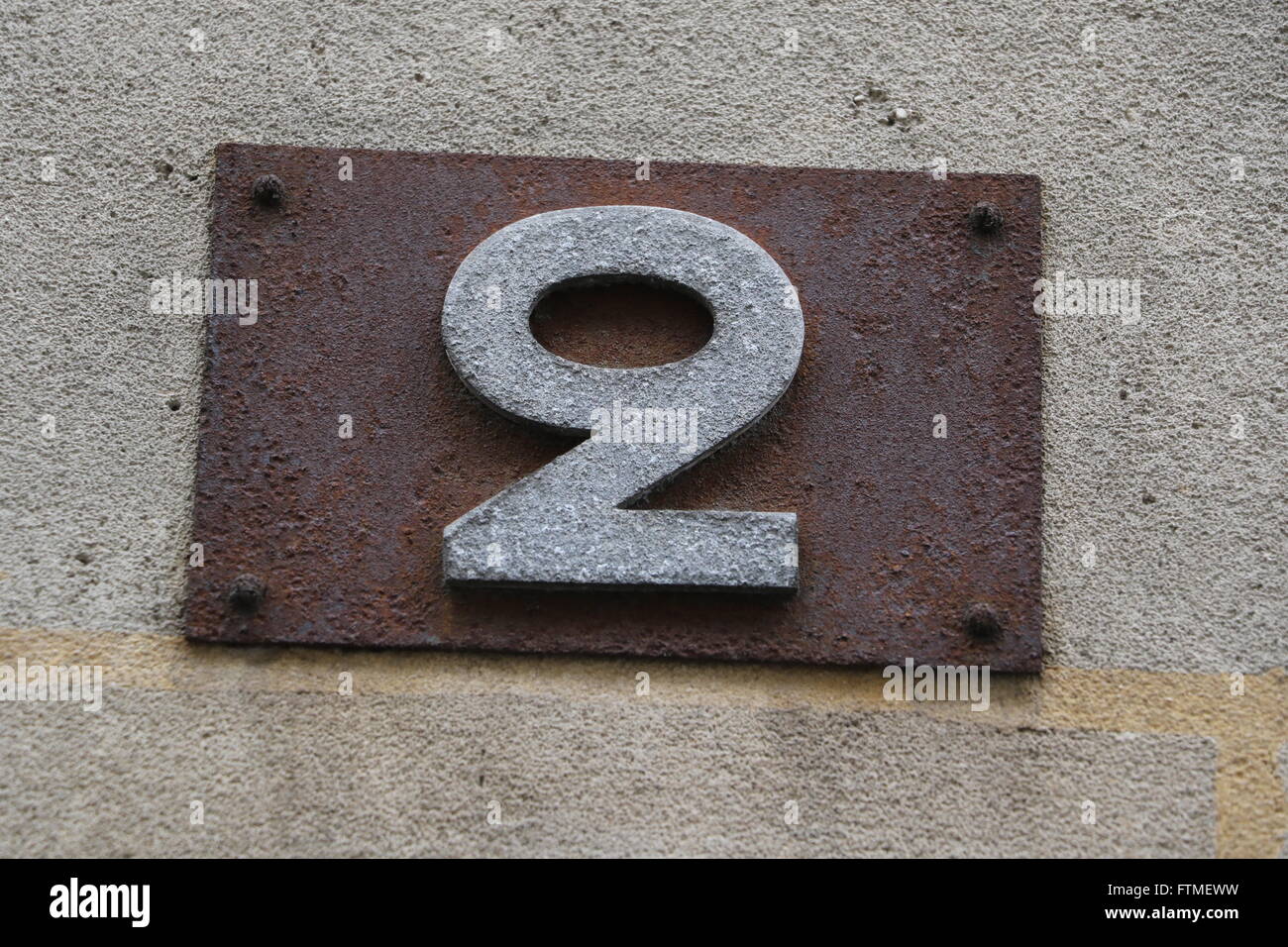 House number 2 in Paris Stock Photo - Alamy