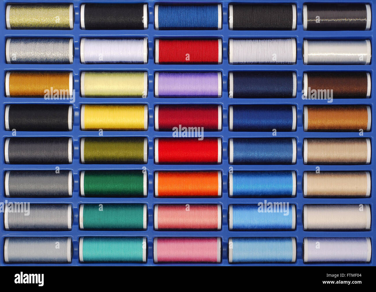 sewing thread spool set Stock Photo - Alamy