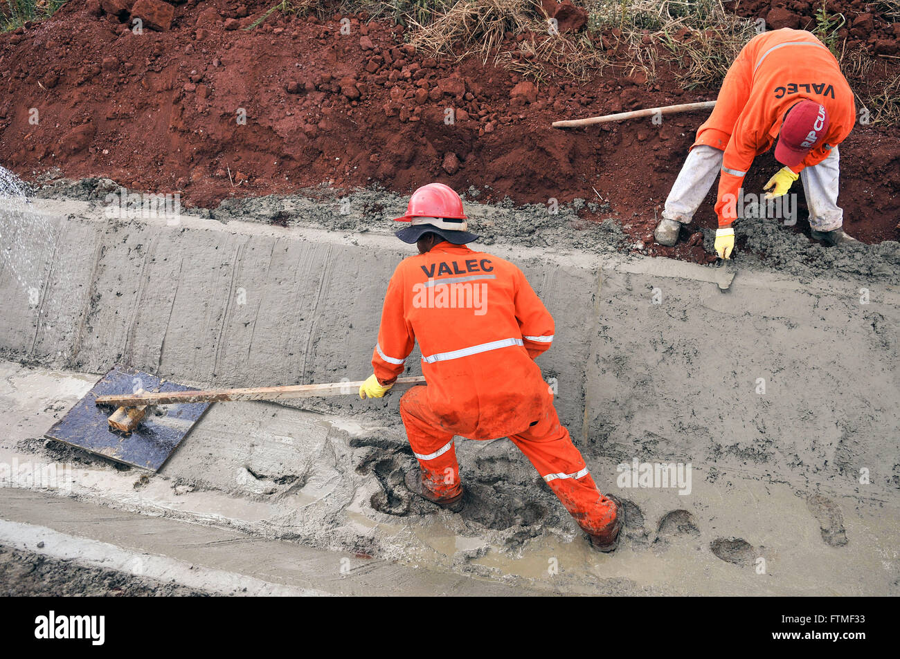 Construction of water containment rails in North-South Railway excerpt ...