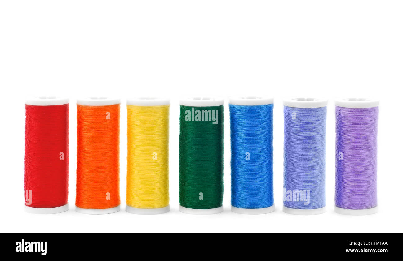 sewing thread spools Stock Photo - Alamy