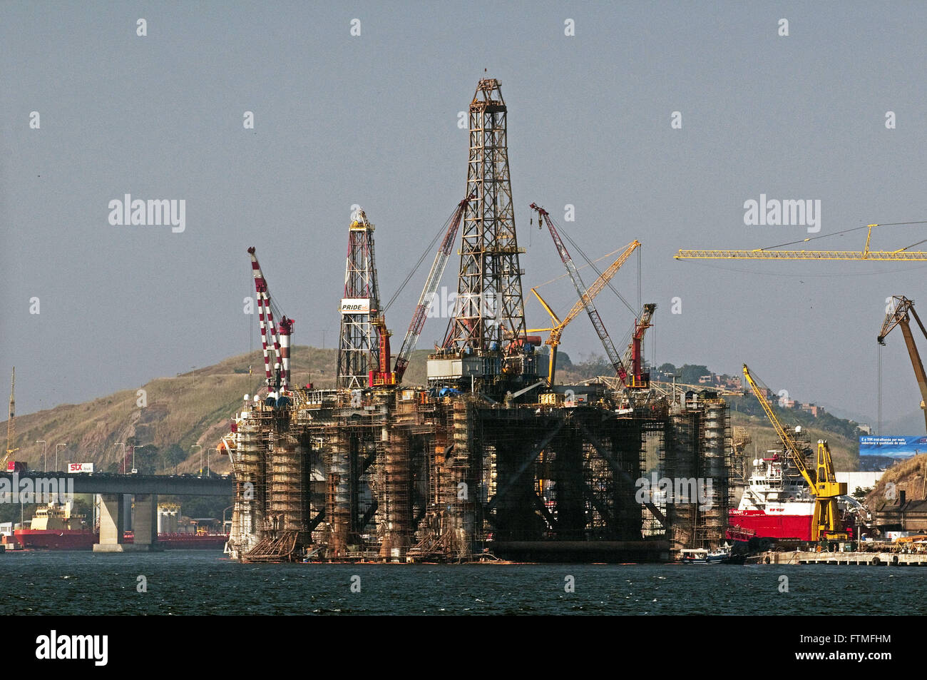Maua shipyard in Niteroi in Guanabara Bay Stock Photo - Alamy